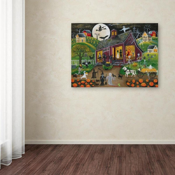 The Holiday Aisle® Wrapped Canvas Painting | Wayfair