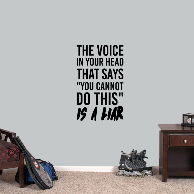 SweetumsWallDecals The Voice in Your Head Wall Decal & Reviews | Wayfair