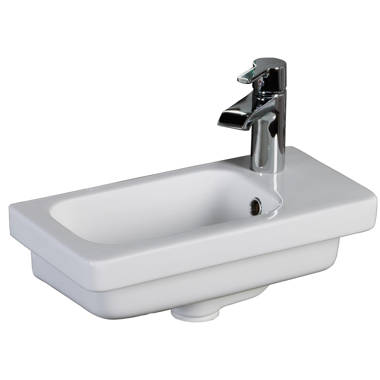 Barclay Fowler 14.25'' White Vitreous China Specialty Wall Mount ...