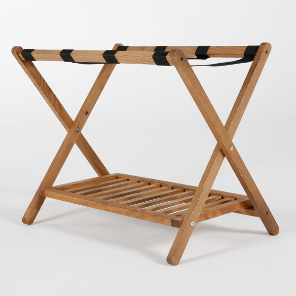 MT Displays Beech Wood Luggage Rack | Wayfair