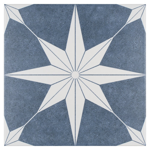 Merola Tile Stella 10" x 10" Porcelain Patterned Wall & Floor Tile ...
