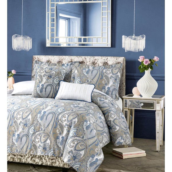 Blue-grey-bedding | Wayfair