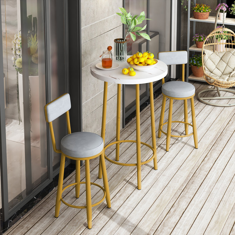 Mercer41 Jaymen 2 - Person Counter Height Breakfast Nook Dining Set ...