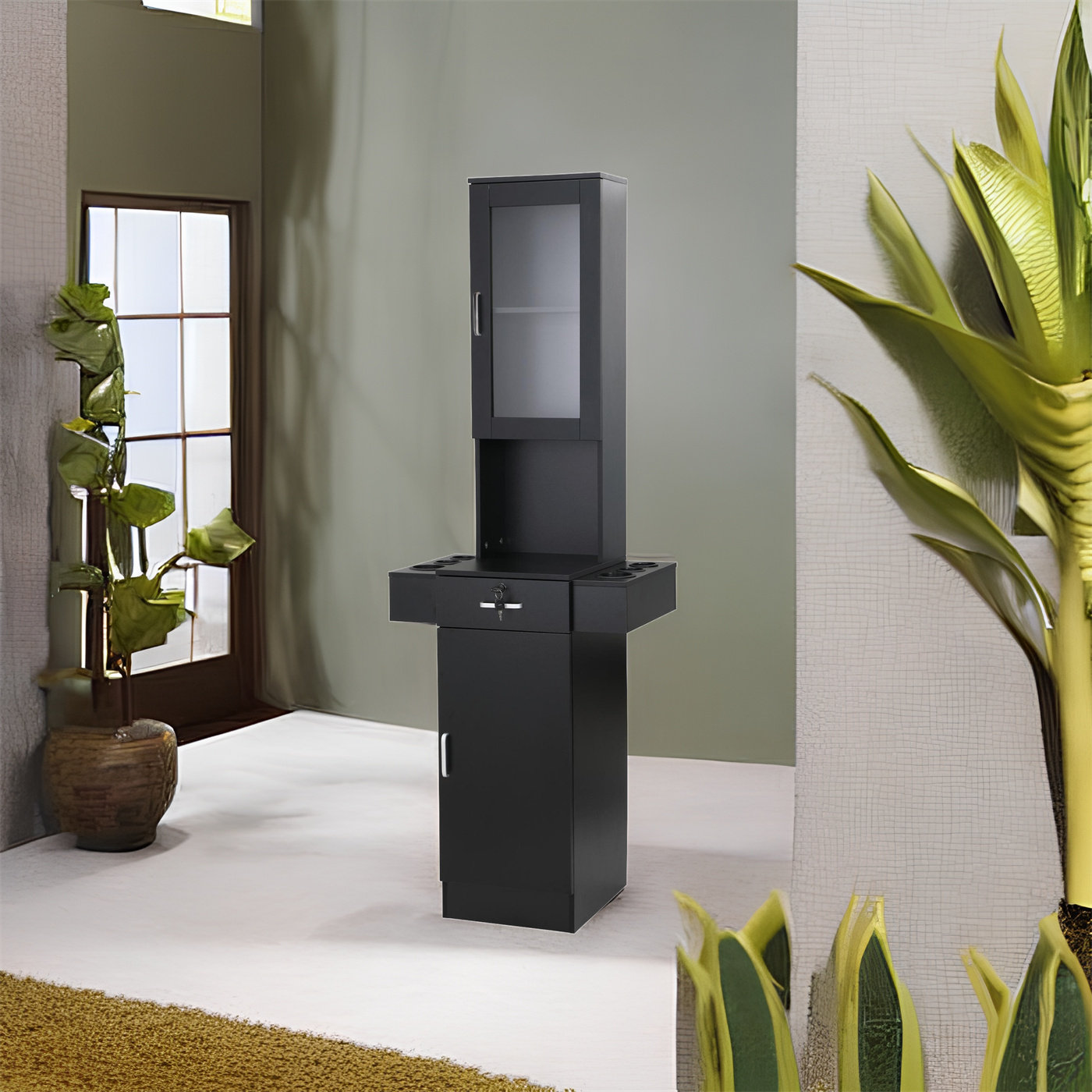 Hokku Designs Solvay Barber Cabinet | Wayfair