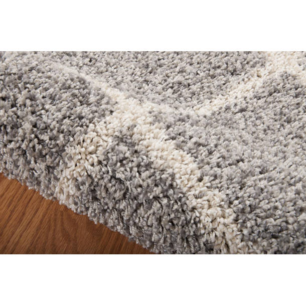 George Oliver Finkle Performance Ivory/Blue Rug & Reviews | Wayfair