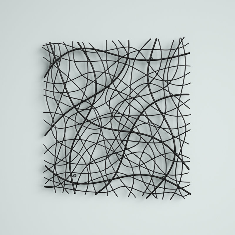 Mercury Row® Abstract Square Metal Wall Décor & Reviews | Wayfair