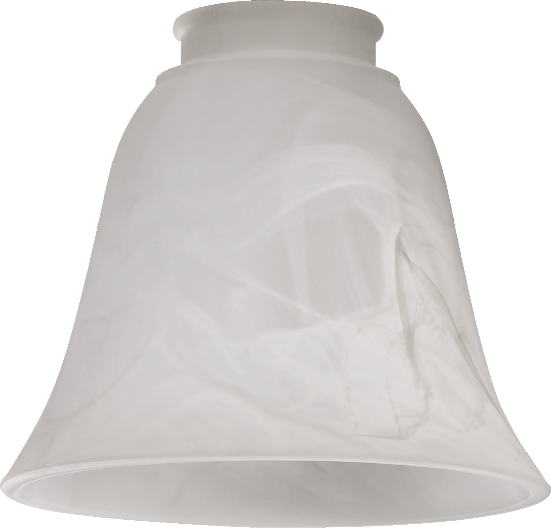 Charlton Home® 5" H Glass Bell Lamp Shade ( Screw On ) in Gray ...