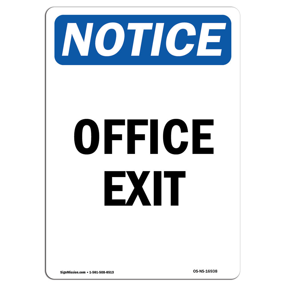 SignMission Office Exit Sign | Wayfair