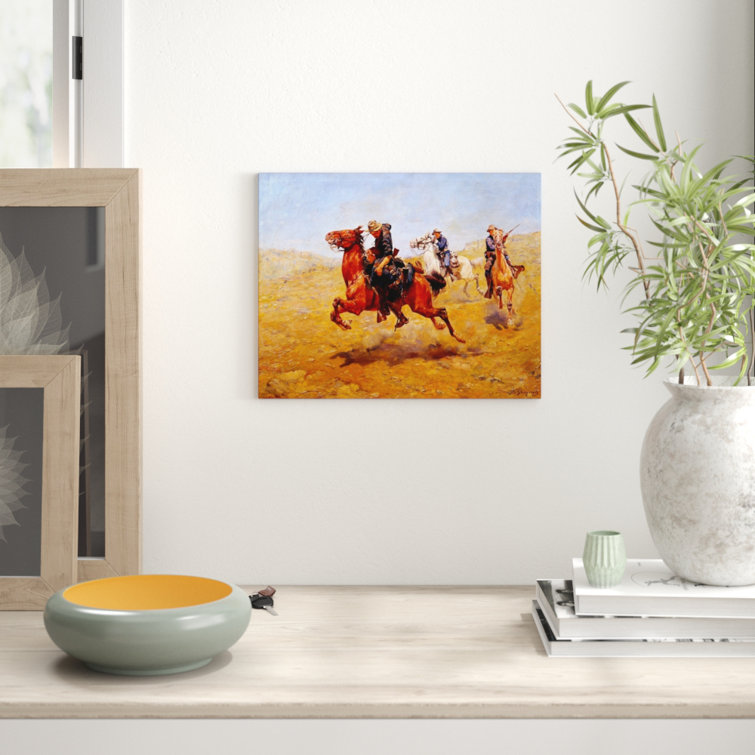 Marlow Home Co. My Bunkie by Charles Schreyvogel - Painting | Wayfair.co.uk