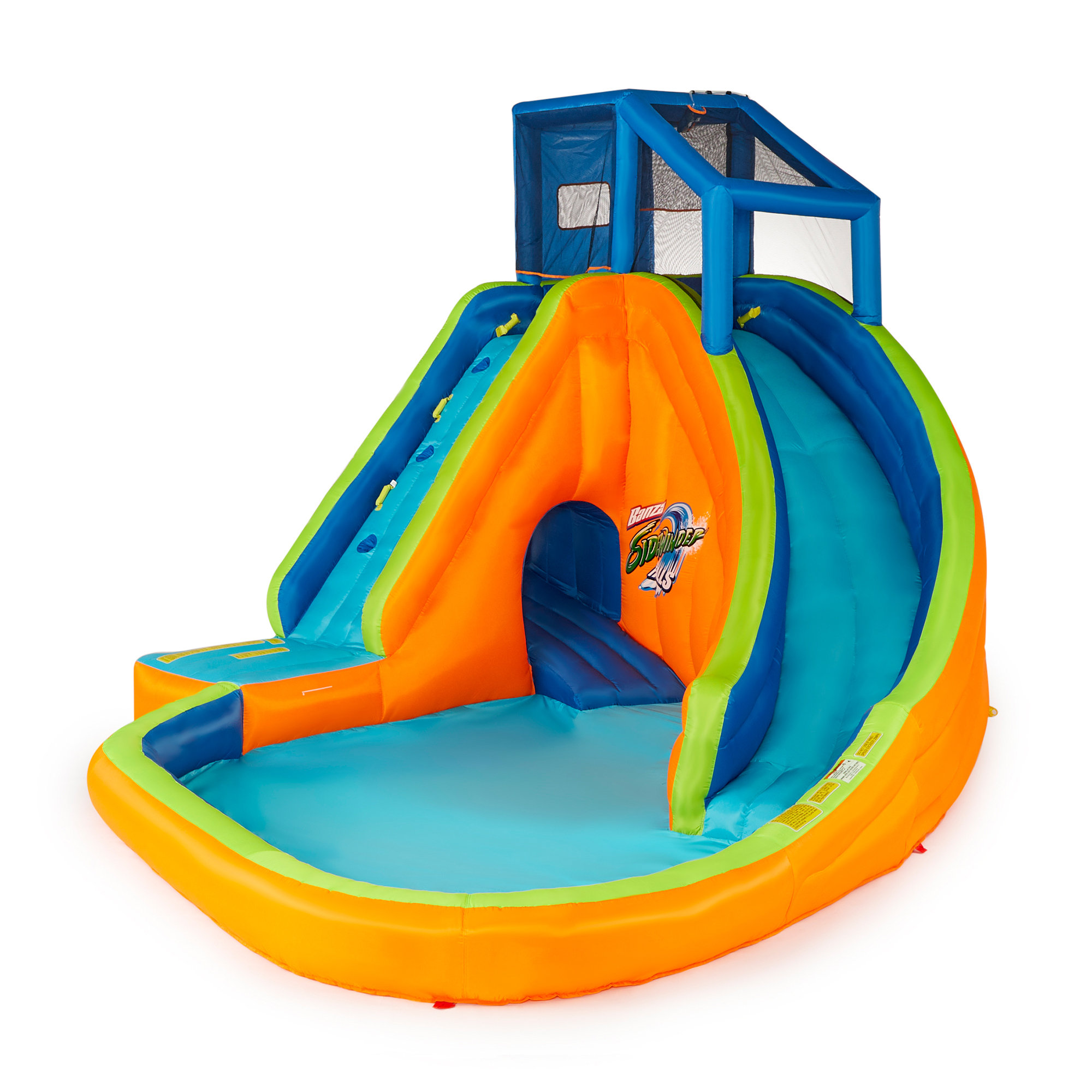 Banzai Sidewinder Falls Inflatable Outdoor Adventure Splash Water Park ...