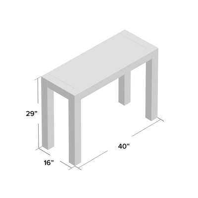 Gracie Oaks Henry 40'' Solid Wood Console Table & Reviews | Wayfair