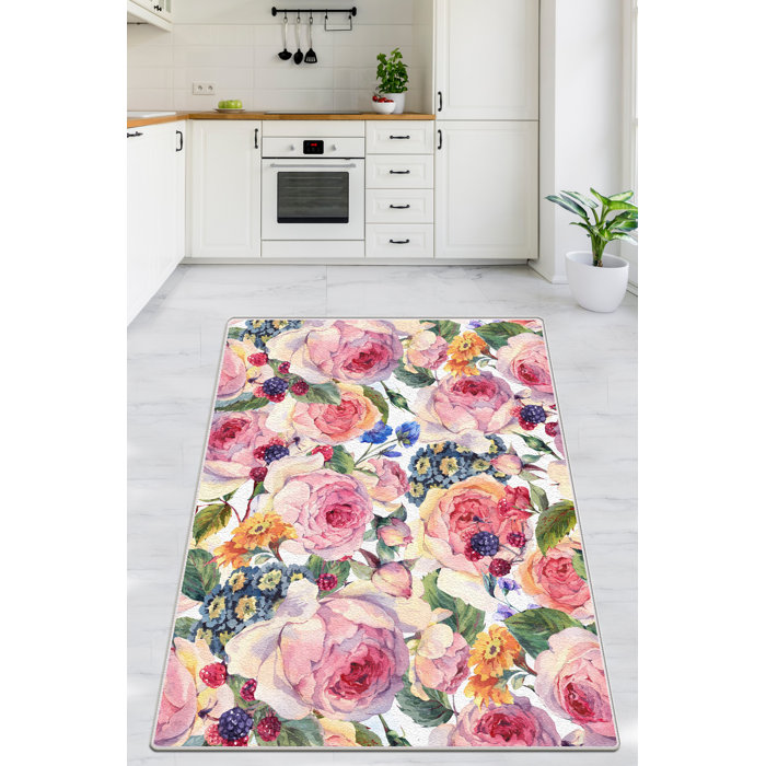 Bless international Pink/Cream Rug | Wayfair