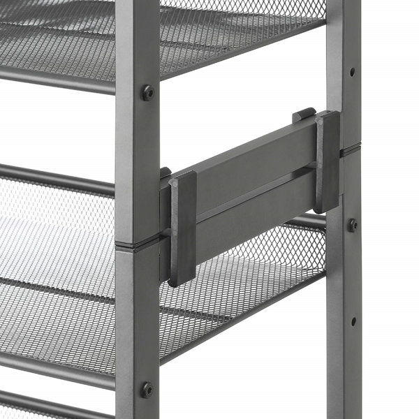 Williston Forge Steel Mesh 3-Tier Shoe Rack Gunmetal & Reviews | Wayfair