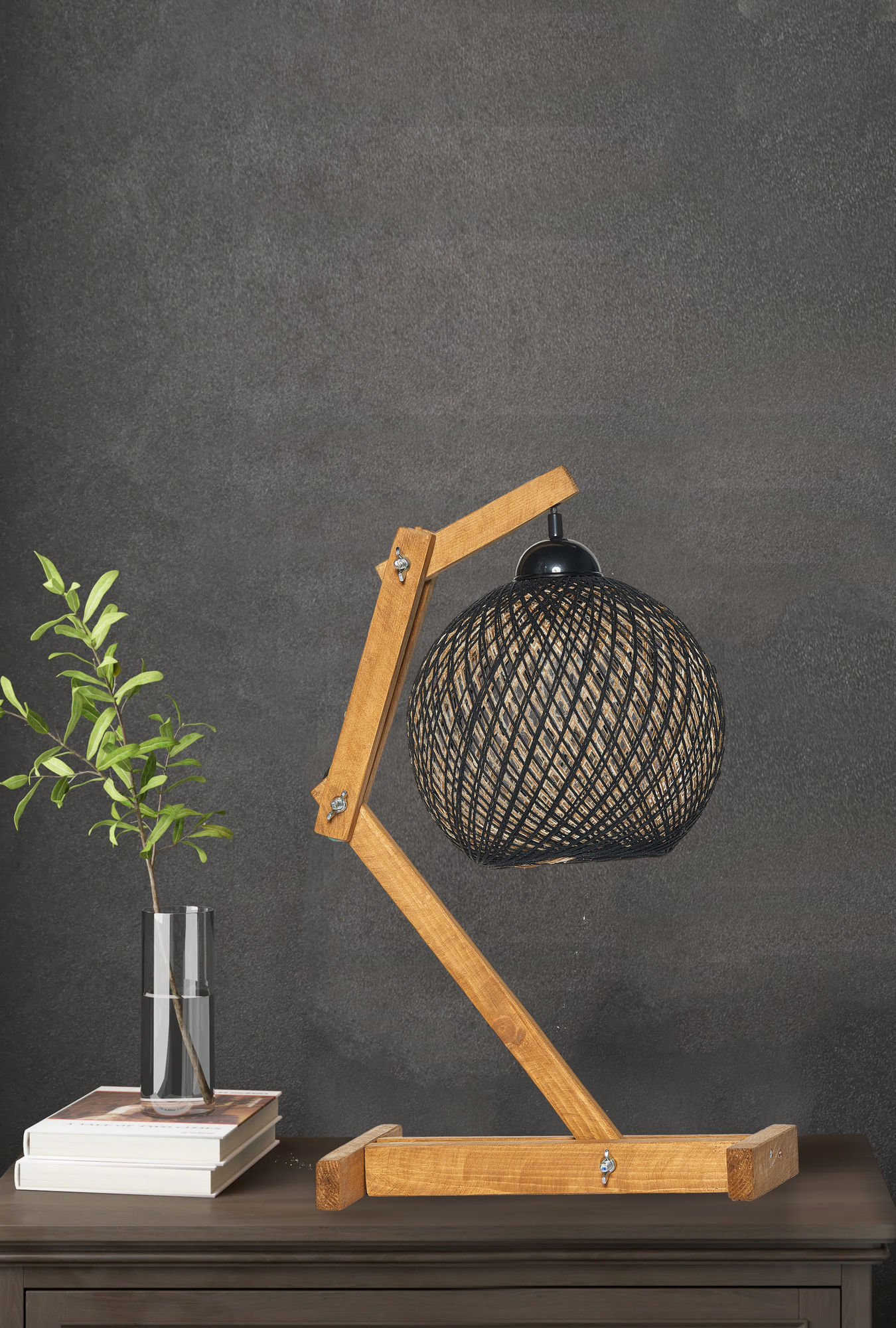 East Urban Home Solid Wood Arched Lamp | Wayfair