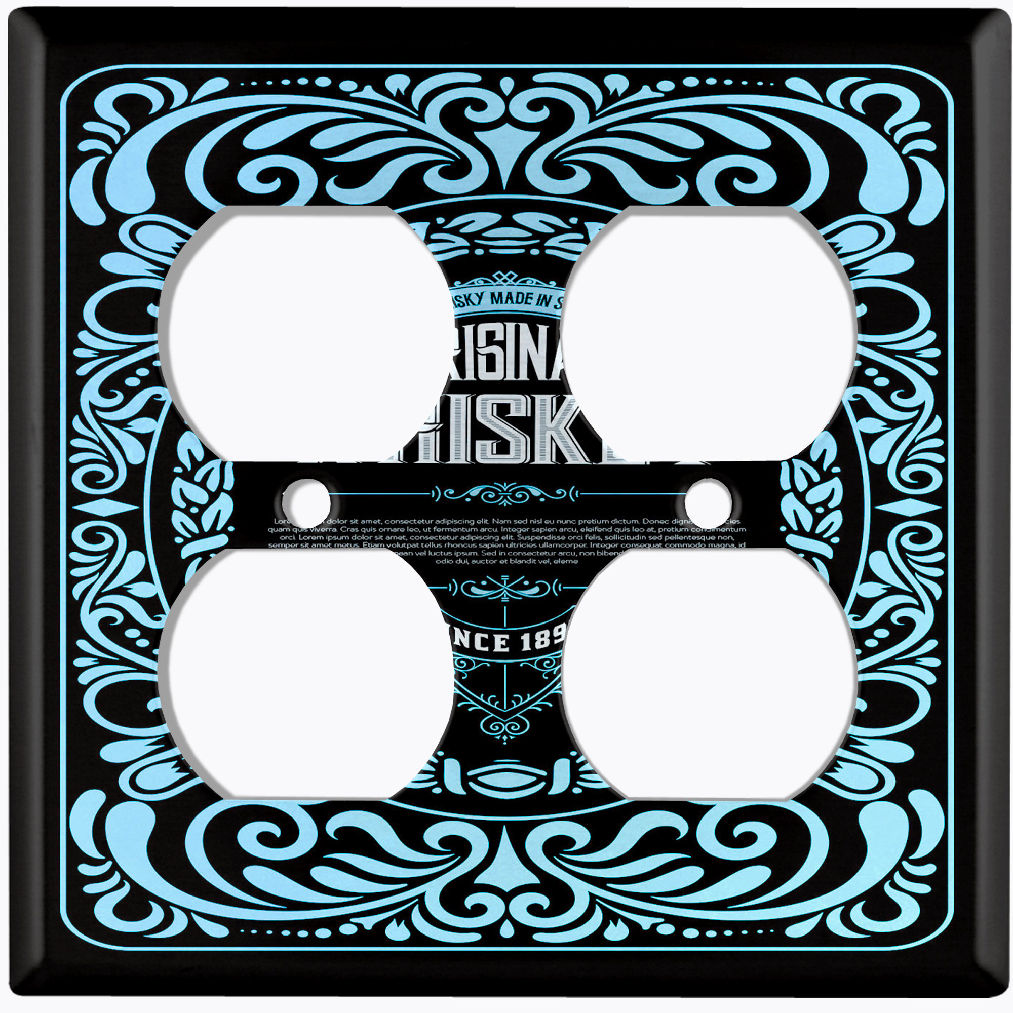 WorldAcc Vintage Scottish Original Whiskey Frame Border Faded 2-Gang ...