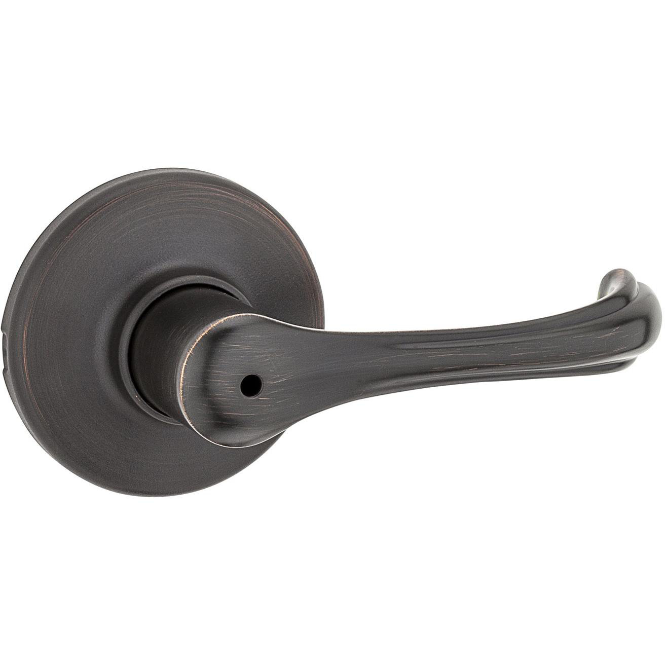 Kwikset Dorian Privacy Door Lever with Round Rosette | Wayfair