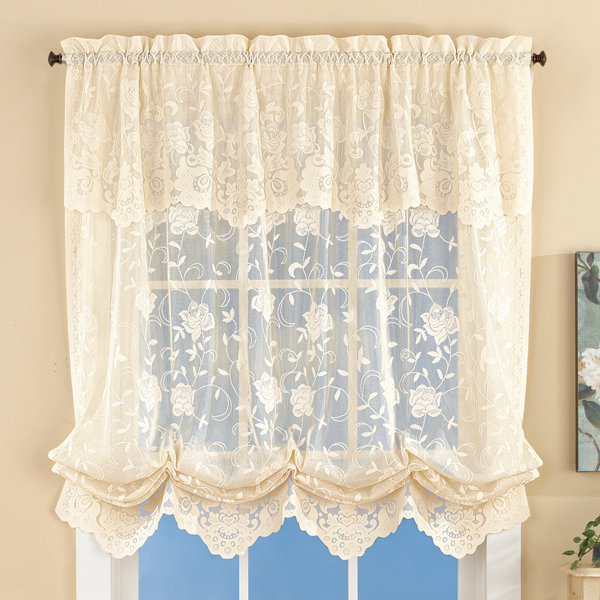 One Allium Way® Floral Synthetic Sheer Panel & Reviews | Wayfair