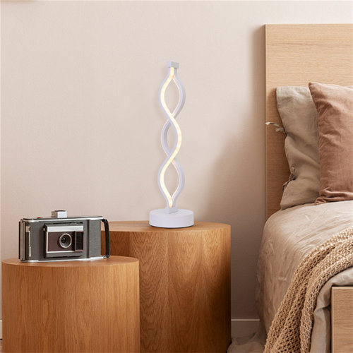 Metro Lane Timmothy 44cm White Table Lamp with USB & Reviews | Wayfair ...