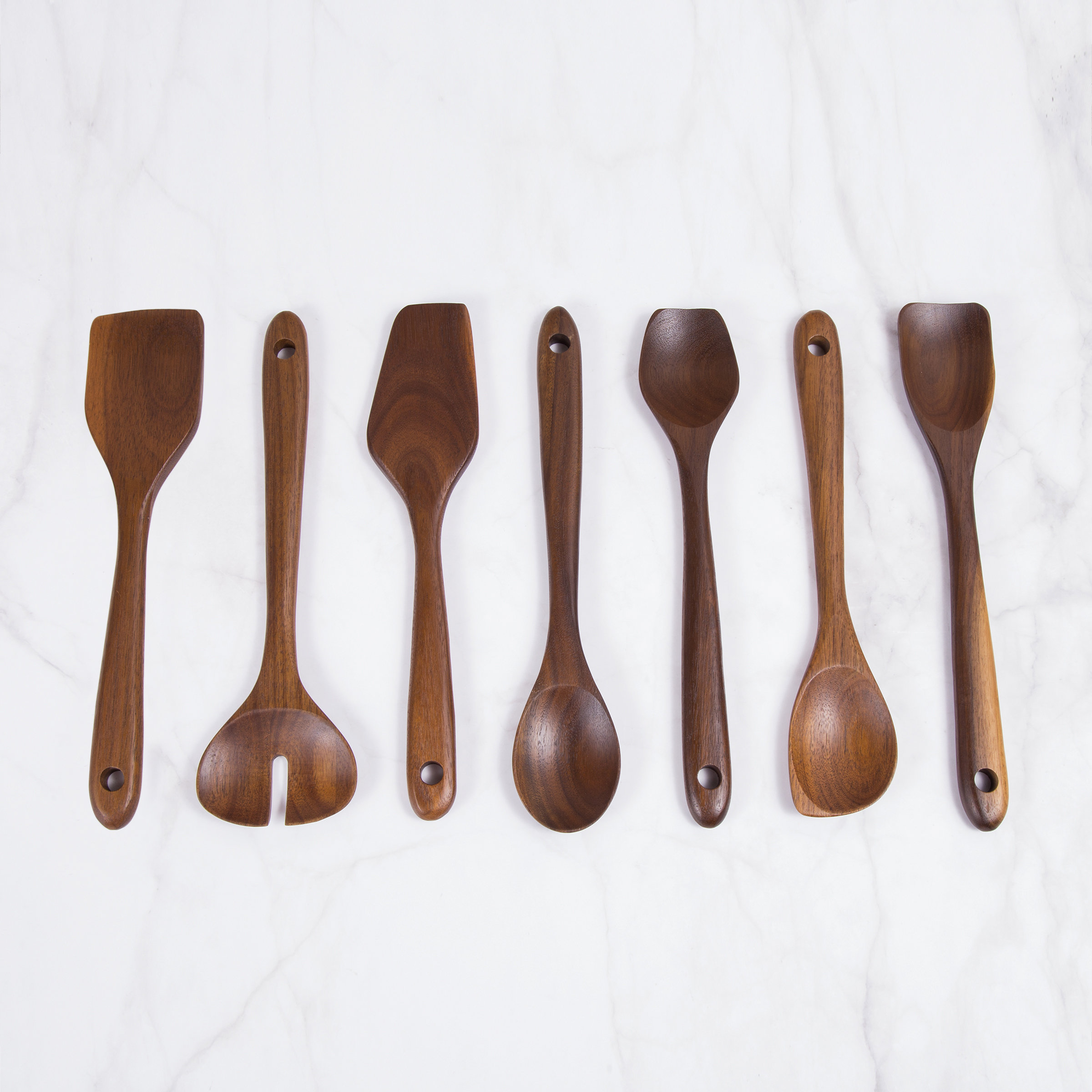 Creative Home 7-Piece Acacia Wood Kitchen Utensil Set & Reviews | Wayfair