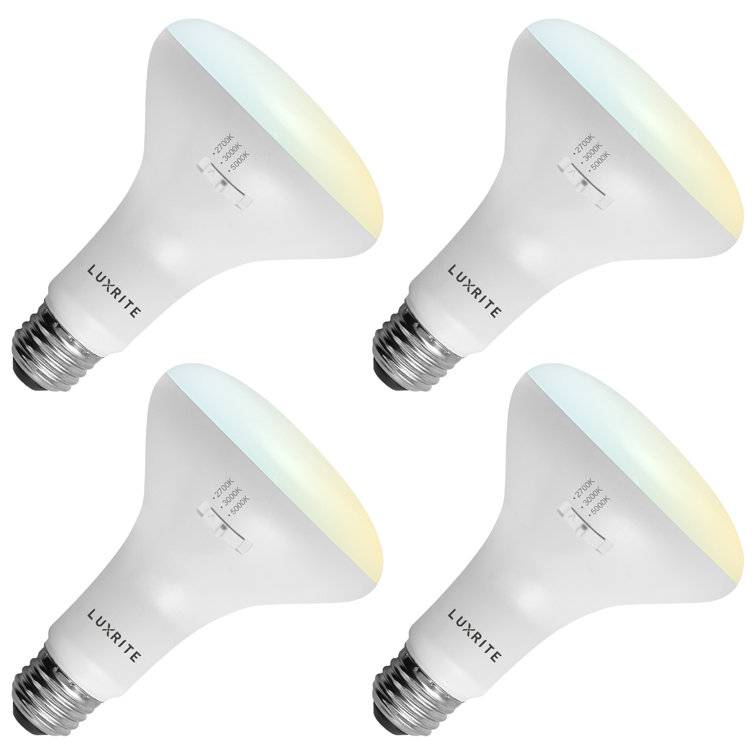 Luxrite 10 Watt (65 Watt Equivalent ), BR30 LED Dimmable, Color ...