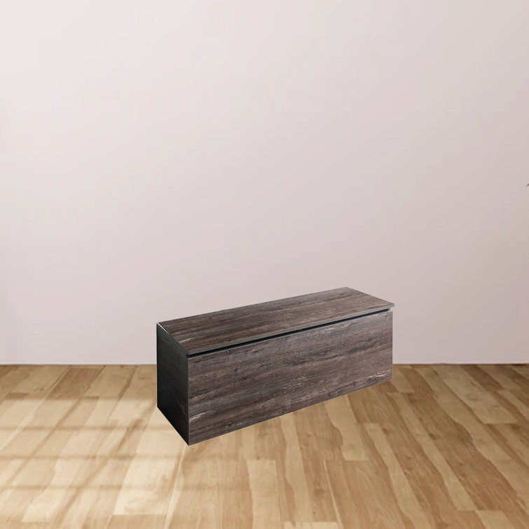 Millwood Pines Farmhouse Storage Bench In Rustic Gray | Wayfair