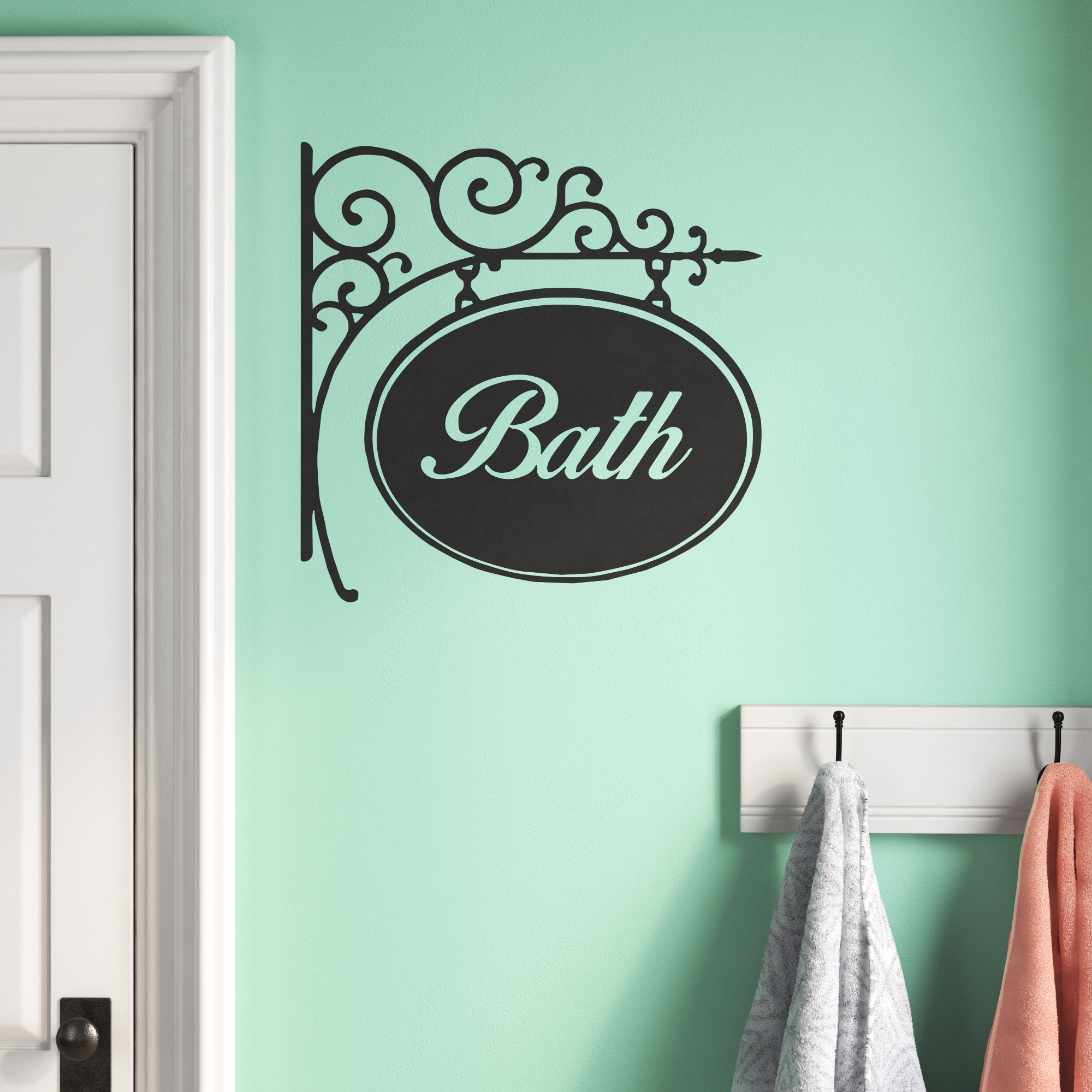 Trule Bath Sign Wall Decal & Reviews | Wayfair