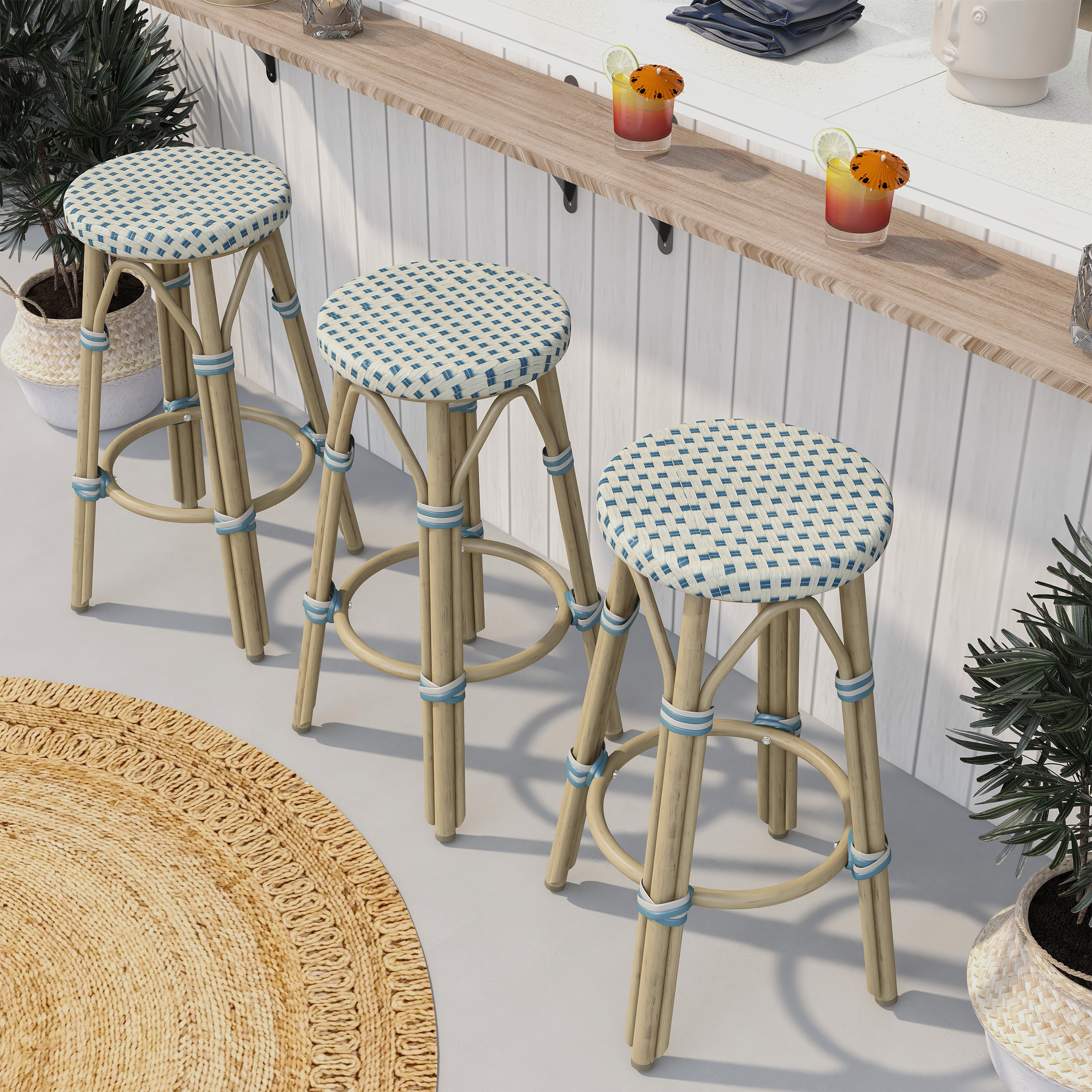 Beachcrest Home Seadrift Patio Bar Stool | Wayfair