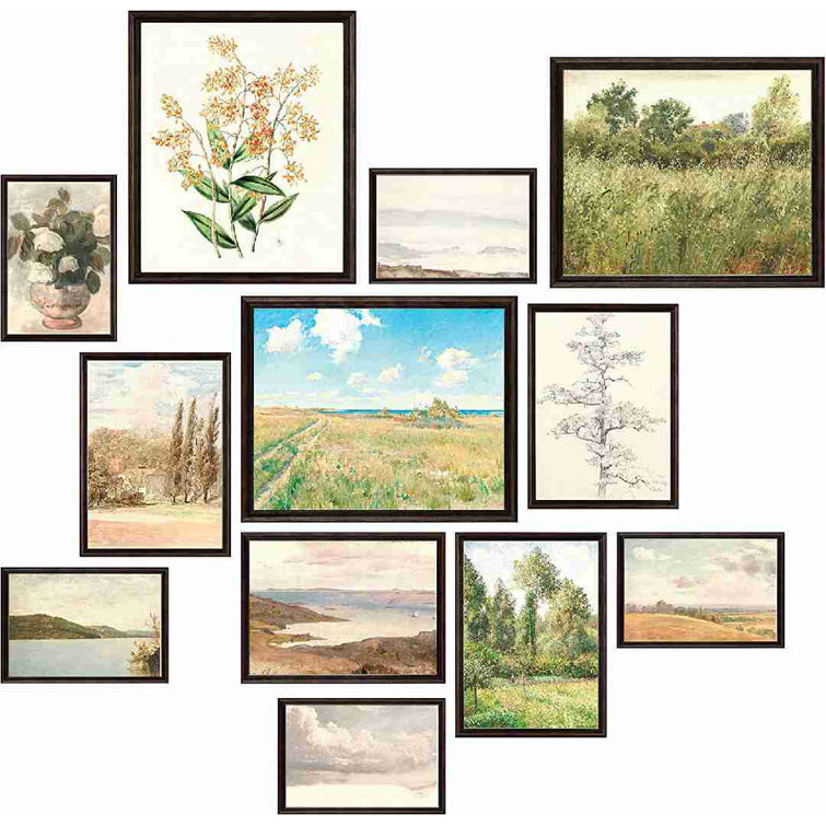 Gracie Oaks 12 Piece Unframed Graphic Art Set | Wayfair