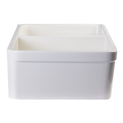Alfi Brand 32'' L Double Bowl Fireclay Kitchen Sink & Reviews | Wayfair