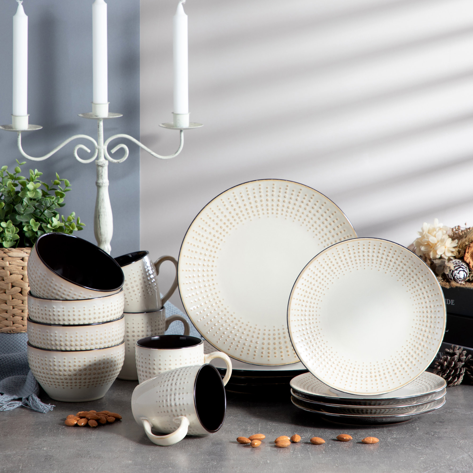 Vancasso Stoneware Dinnerware - Set of 16 | Wayfair