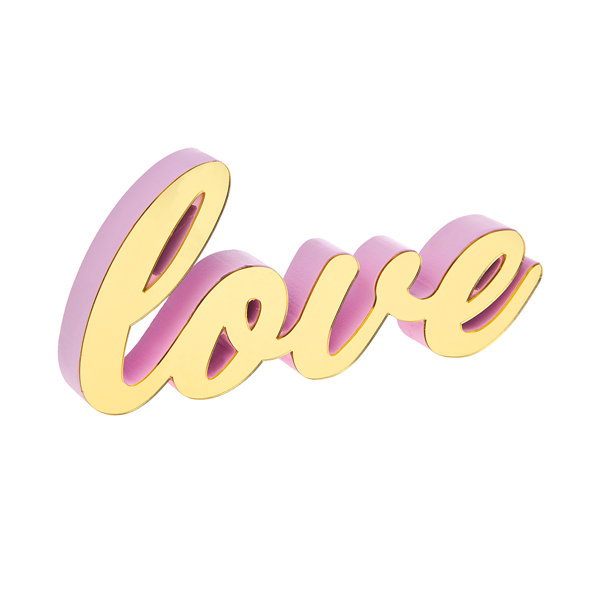 Philip Whitney Love Wood Decor | Wayfair