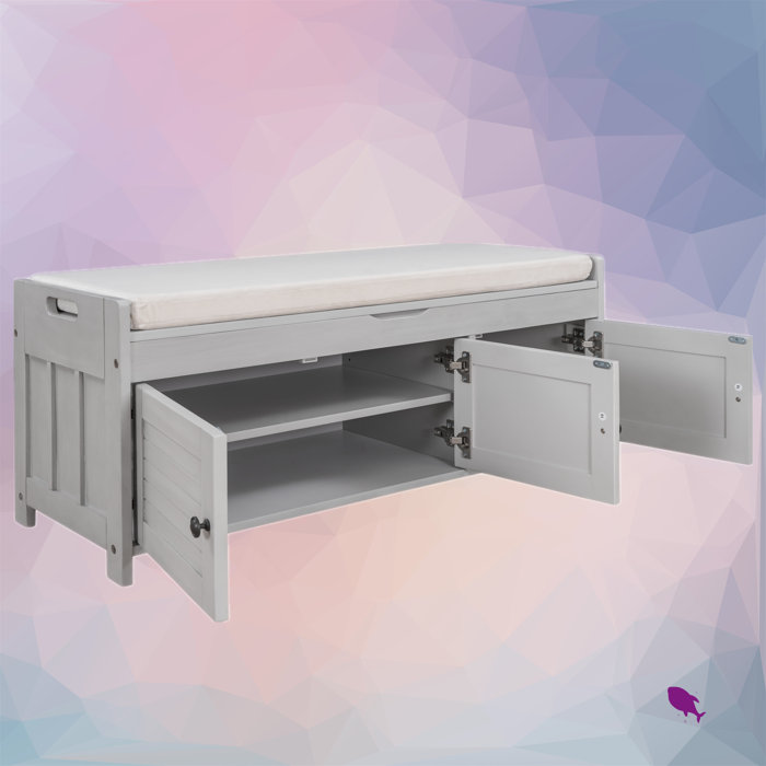 Red Barrel Studio® Upholstered Cabinet Storage Bench | Wayfair