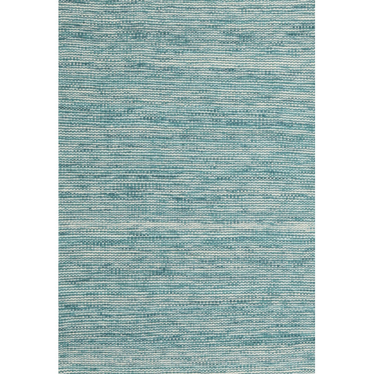 East Urban Home Abstract Gray/Sea Green Area Rug | Wayfair