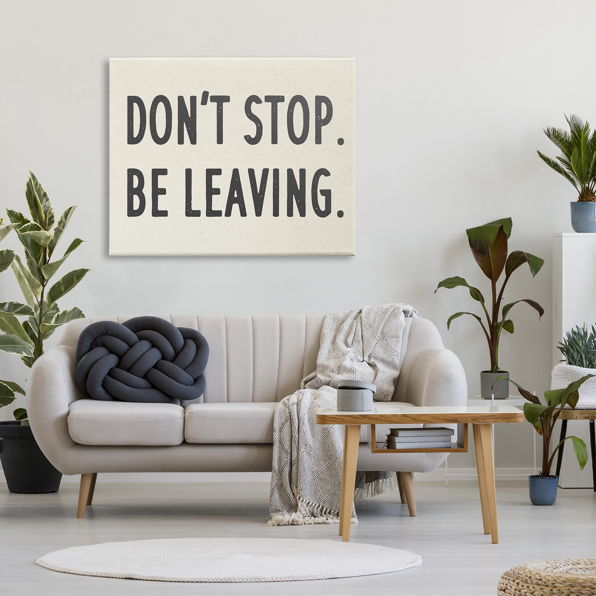 Stupell Industries Don’t Stop Be Leaving Funny Phrase Goodbye Pun ...