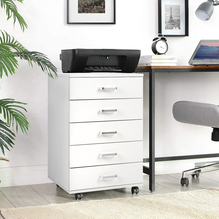 TUSY 5 Drawer Rolling Storage Chest & Reviews | Wayfair