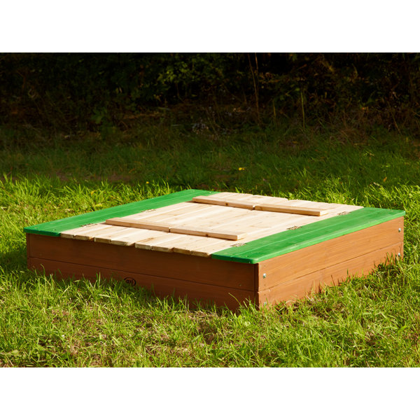 AXI Ella 95Cm x 20Cm Wood Rectangular Sandbox with Cover | Wayfair.co.uk