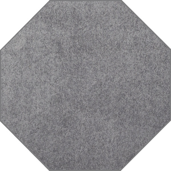 Ebern Designs Solid Color Octagon Shape Area Rugs Grey Octagon | Wayfair