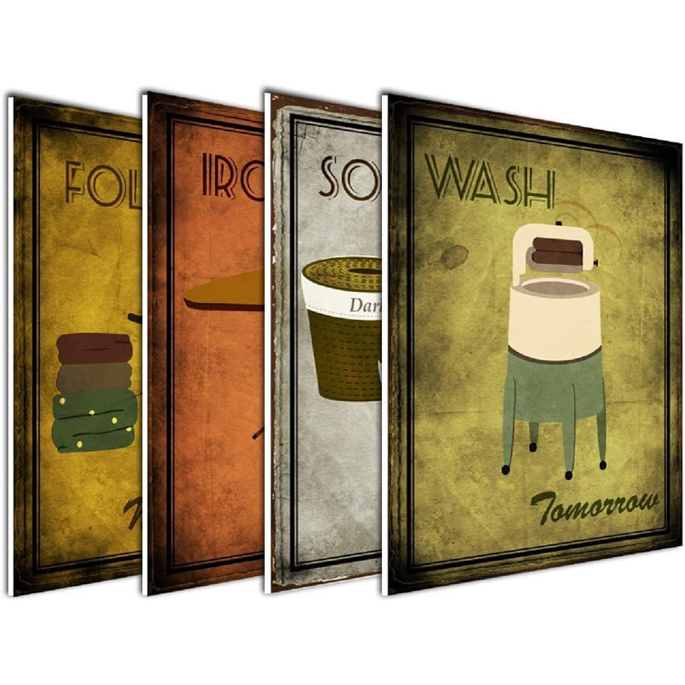 Red Barrel Studio® 4 Piece Unframed Graphic Art Set | Wayfair