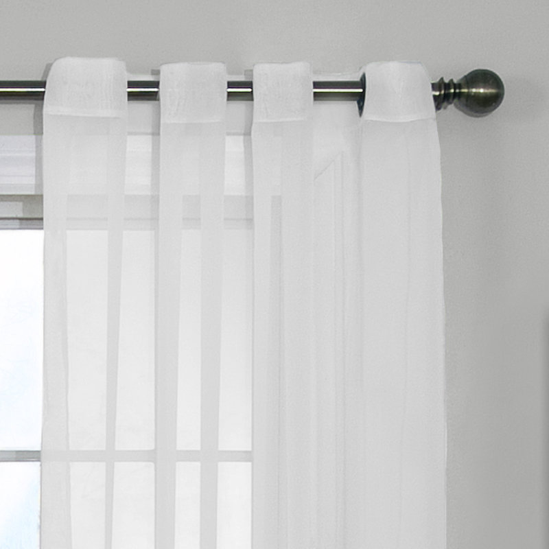 Charlton Home® Diphda Polyester Sheer Curtain Panel & Reviews | Wayfair