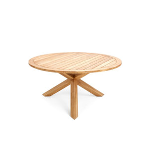 Winston All-Natural Teak Outdoor 60" Round Dining Table | Wayfair