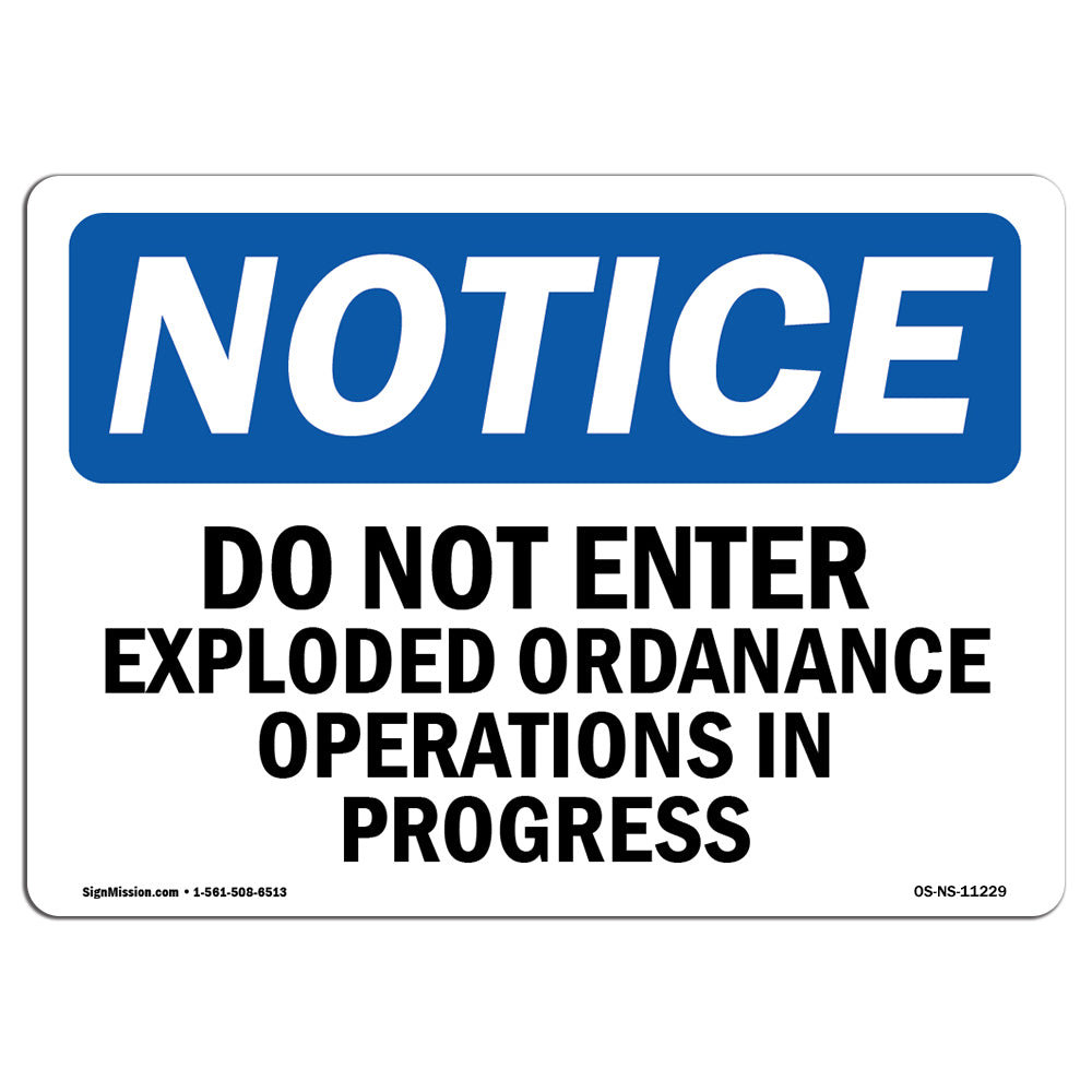 SignMission Do Not Enter Unexploded Ordnance Operations Sign | Wayfair