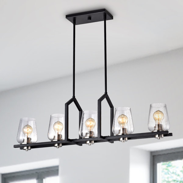 Wrought Studio Bromborough 5-Light Kitchen Island Linear Pendant ...