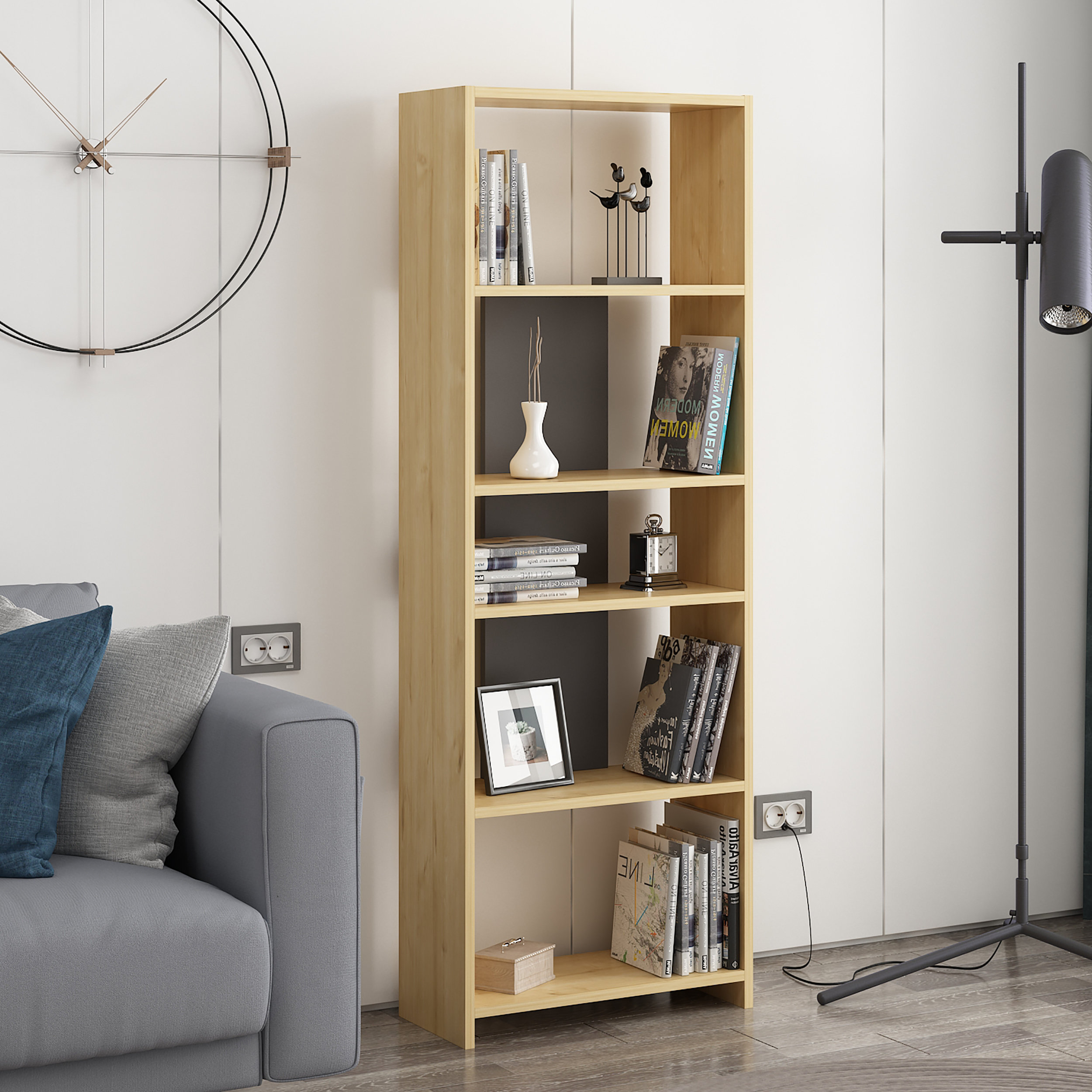 Zipcode Design Chinery 160Cm H x 57Cm W Standard Bookcase & Reviews ...