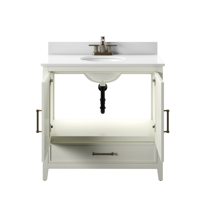Sand & Stable Brecken 36'' Free-standing Single Bathroom Vanity with ...