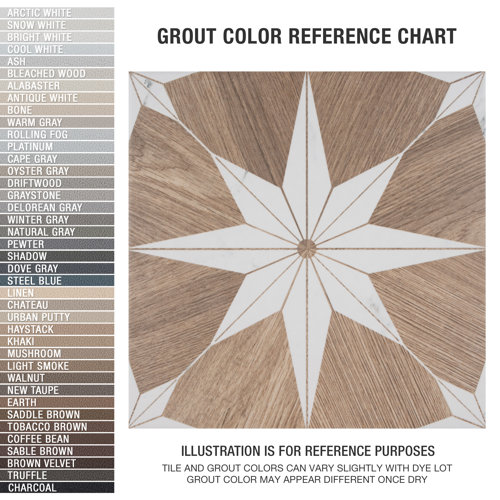 Merola Tile Llama Stella Loire Verso 10" x 10" Porcelain Marble Look ...