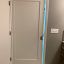 Frameport Paneled Solid Manufactured Wood Primed Shaker Slab Standard ...