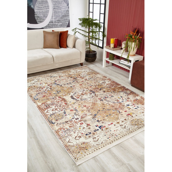 Latitude Vive Blissfield Kanpur Digital Print Cotton Cream Indoor ...