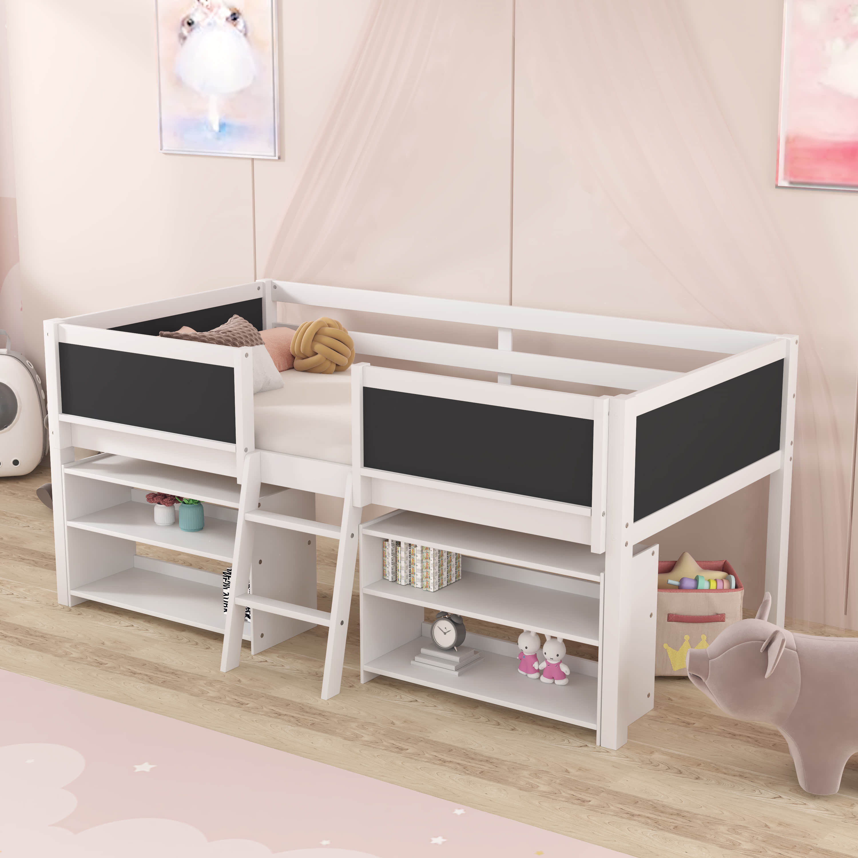 Harriet Bee Evie-Sue Kids Twin Loft Bed | Wayfair