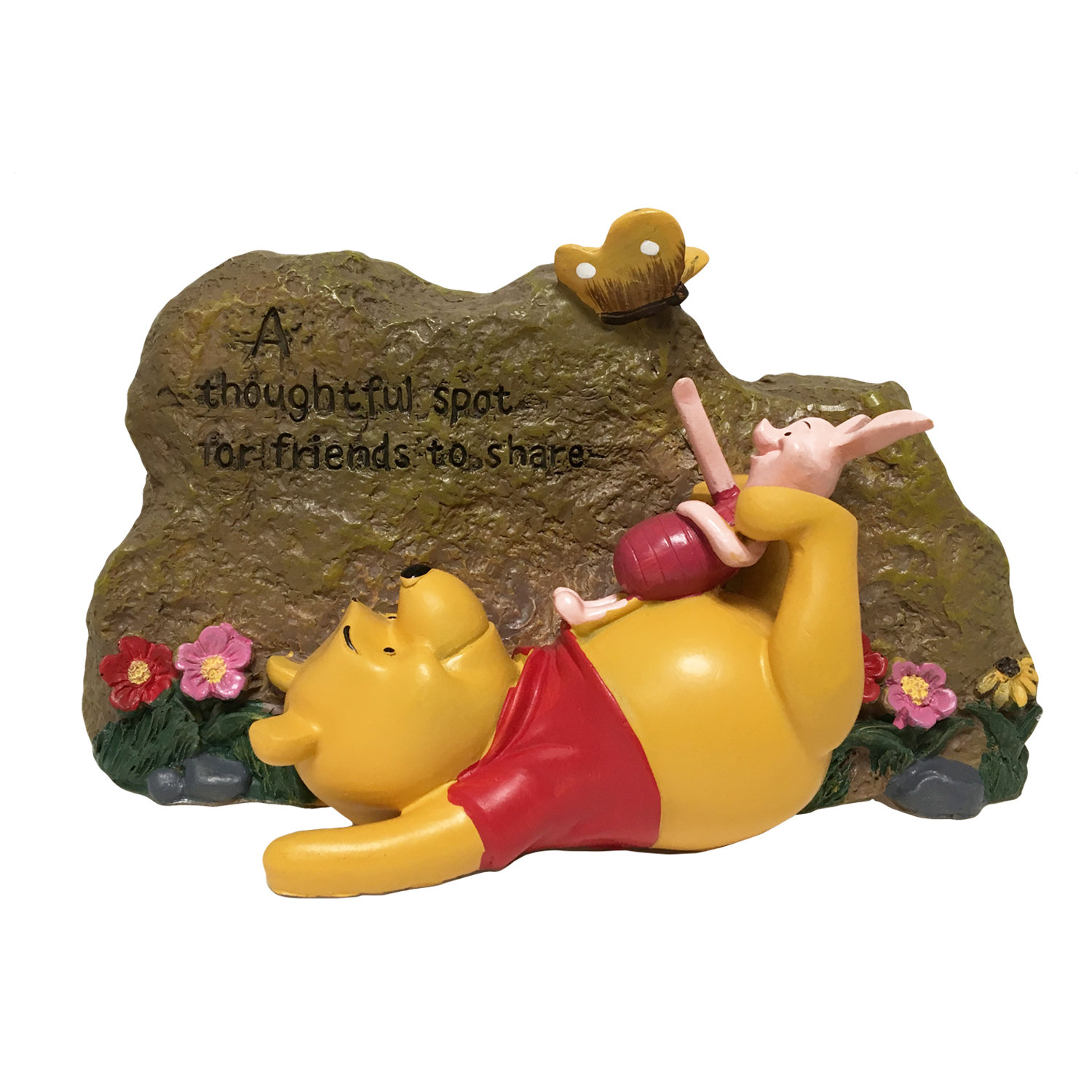 Back Yard Glory Disney Winnie The Pooh And Piglet Garden Rock | Wayfair