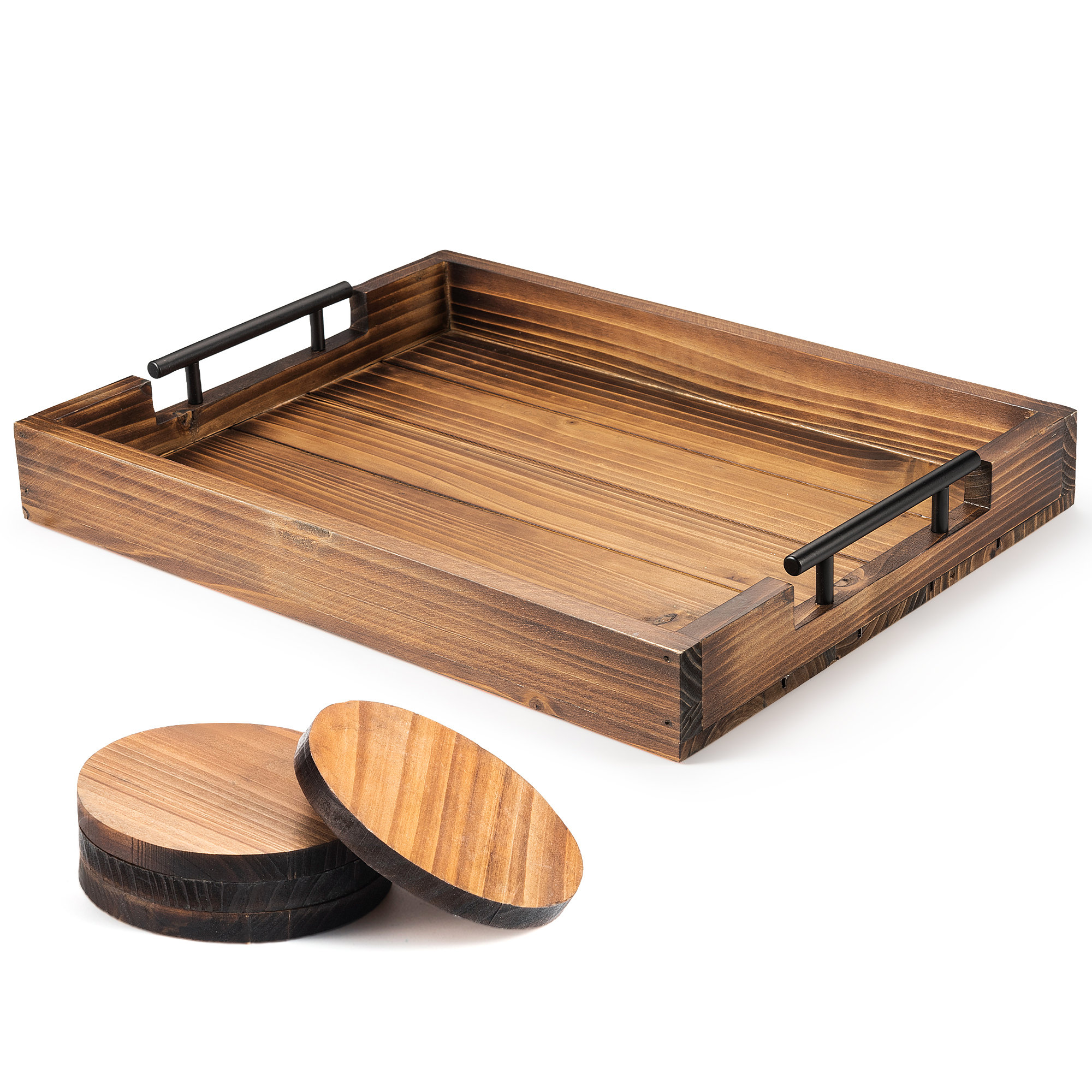Loon Peak® Adell Solid Wood Tray | Wayfair